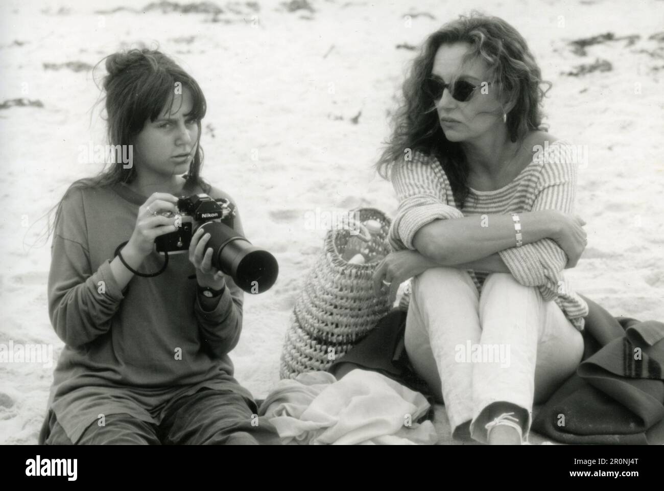 French actresses Laetitia Legrix and caroline Cellier in the film La ...