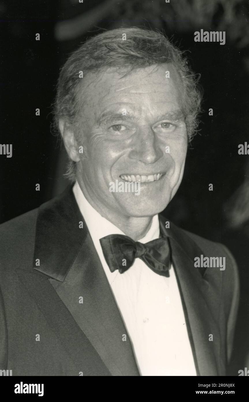 American actor Charton Heston, USA 1980s Stock Photo - Alamy