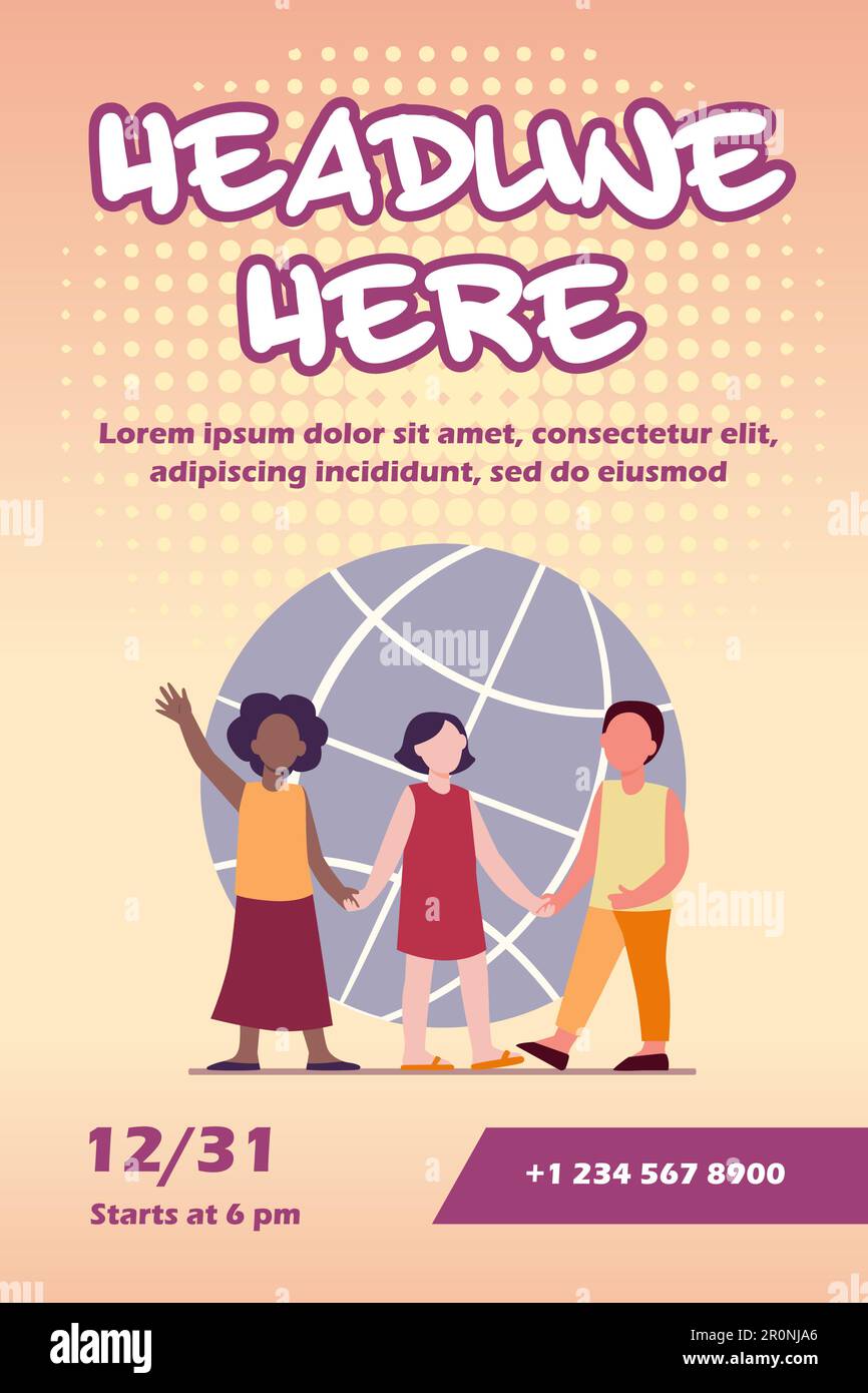 Positive multiethnic Stock Vector Images - Alamy