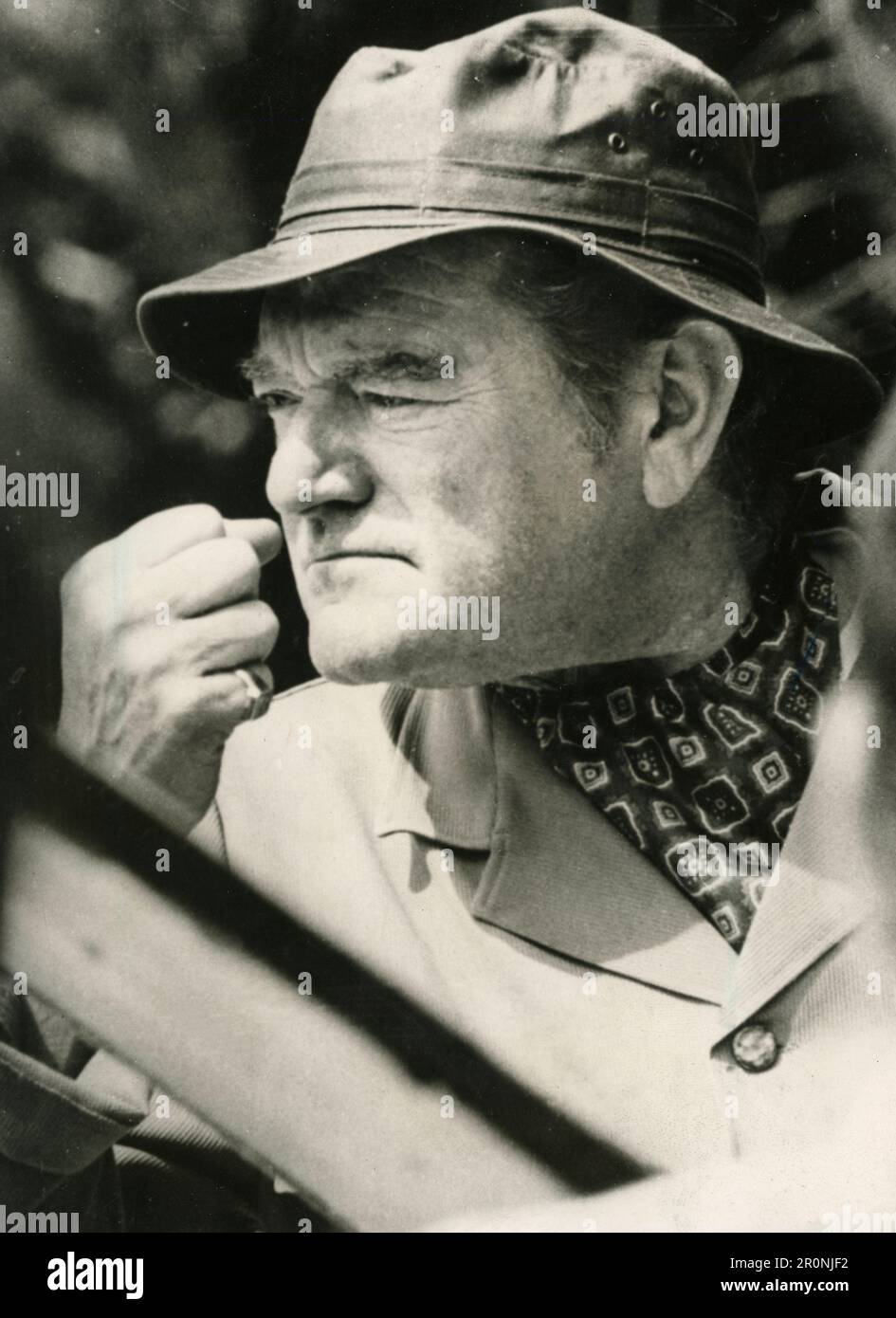 English film and stage actor Jack Hawkins, South Africa 1971 Stock ...