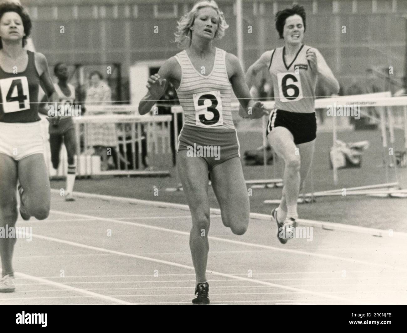 Portrait of British athlete Donna Murray Hartley, UK 1970s Stock Photo ...