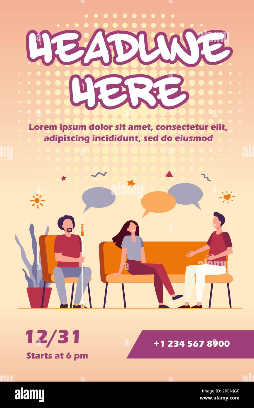 Group therapy session discussion Stock Vector Images - Alamy
