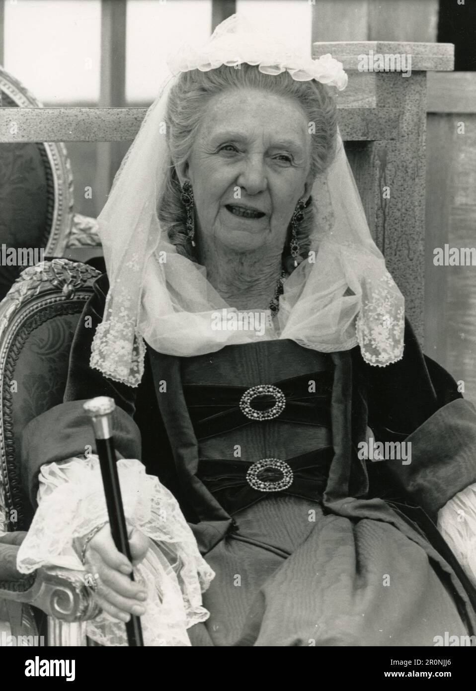English stage and film actress Joan Hickson, UK 1989 Stock Photo - Alamy
