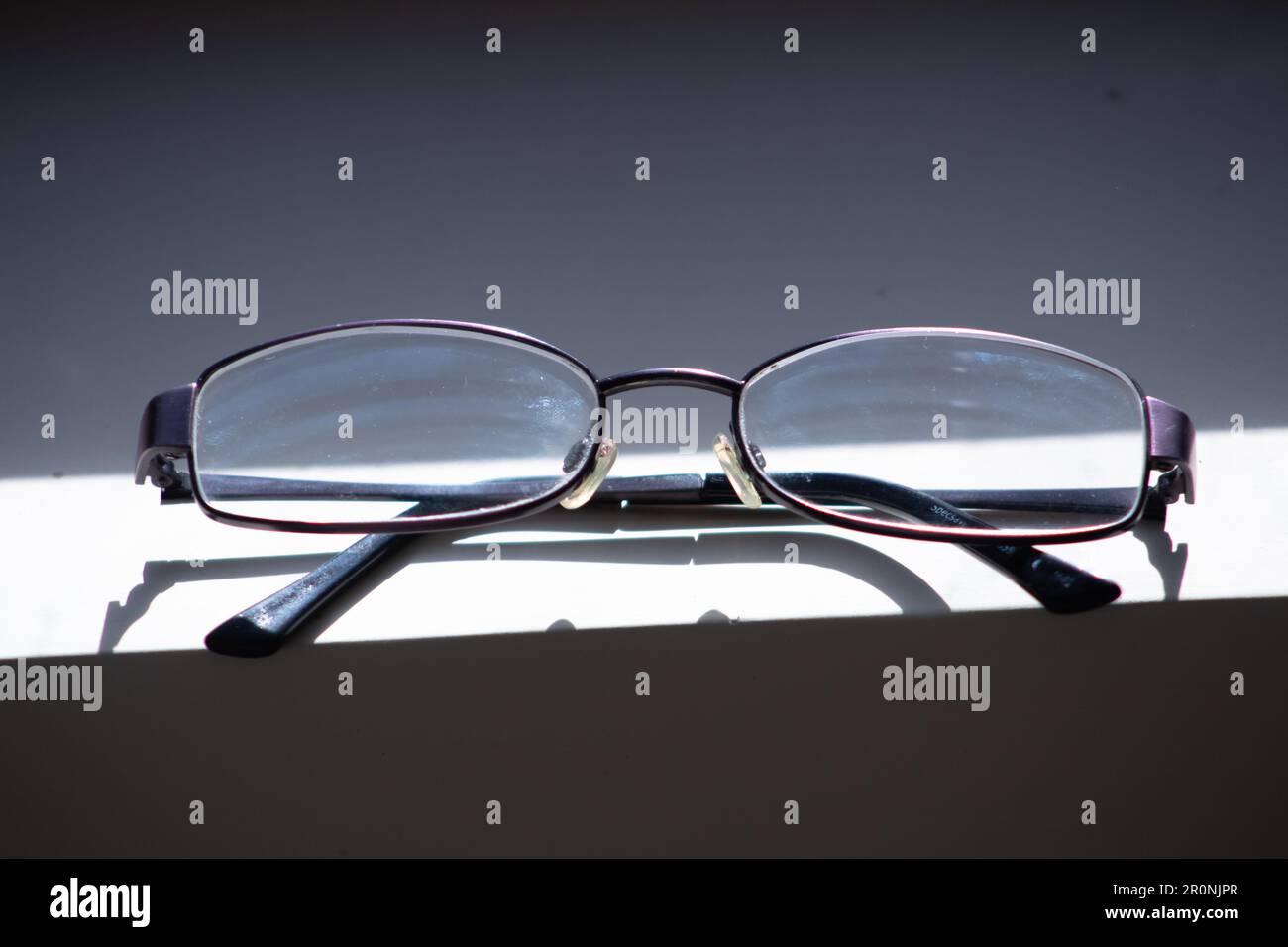 beautiful eyes glass reading for man Stock Photo - Alamy