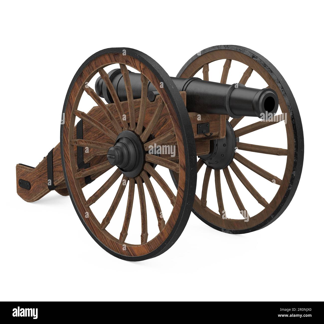 Old Cannon Isolated Stock Photo - Alamy
