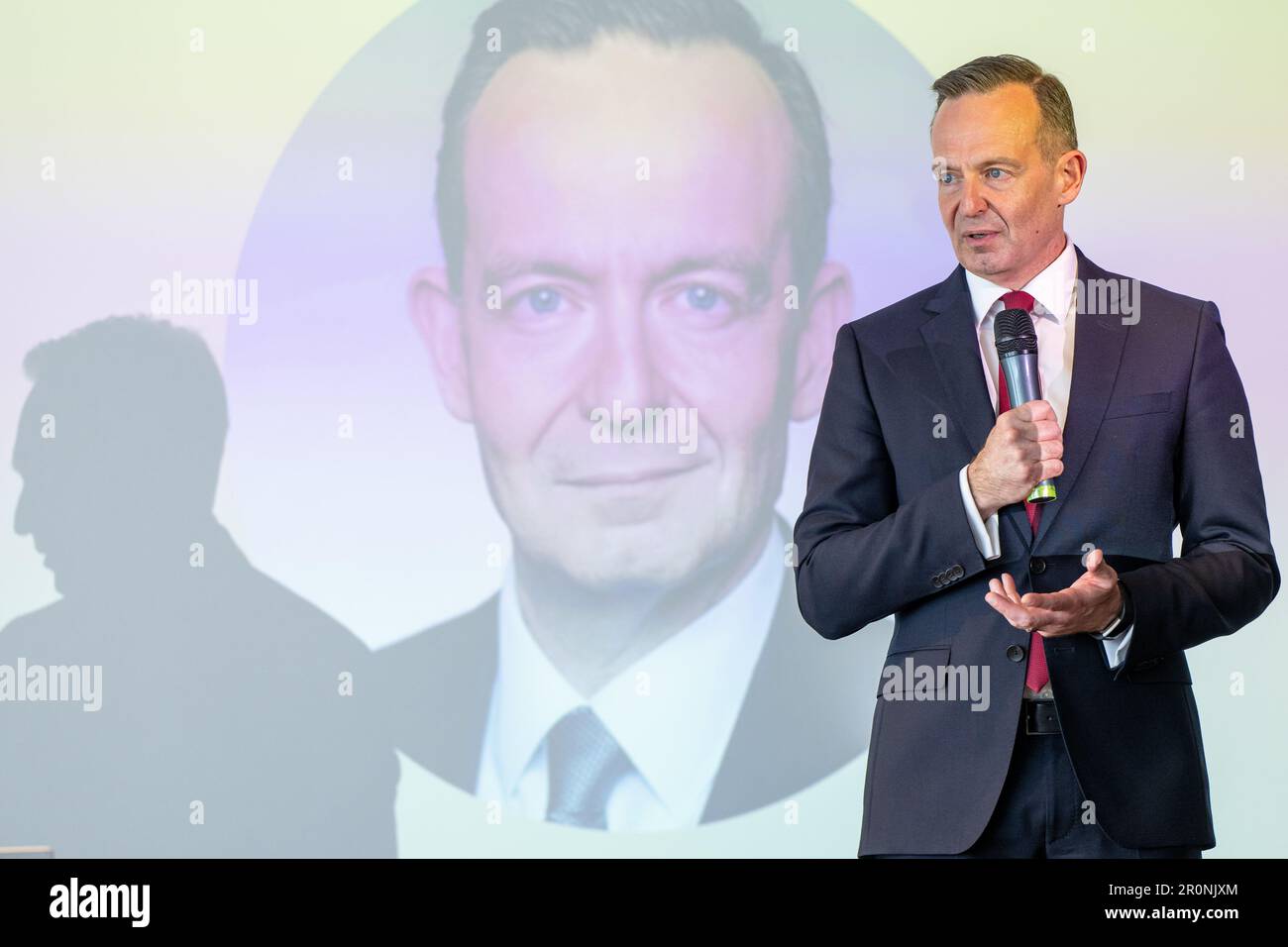 Garching, Germany. 09th May, 2023. Federal Transport Minister Volker ...