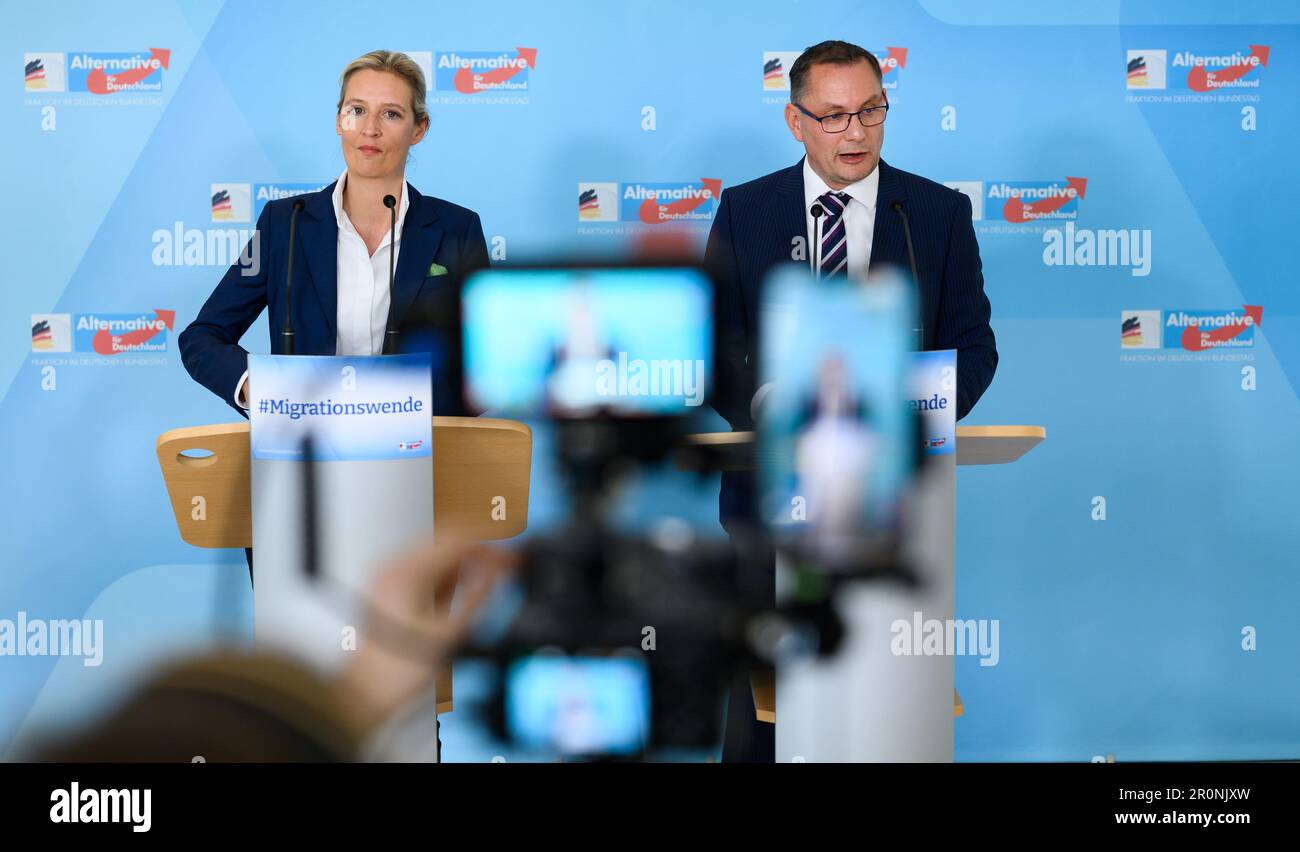 Berlin, Germany. 09th May, 2023. Alice Weidel, chairwoman of the AfD ...