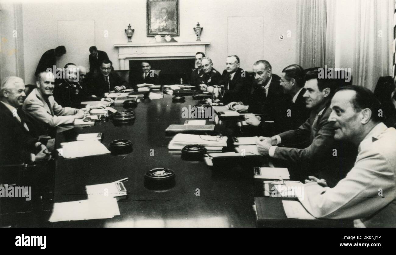 Meeting of the USA military heads on the Viet Nam situation: Paul Nitze ...