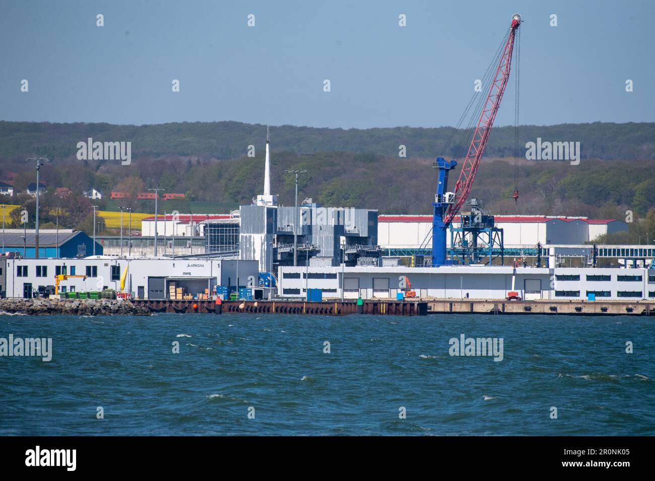 Sassnitz Mukran, Germany. 09th May, 2023. Port Mukran on the island of ...