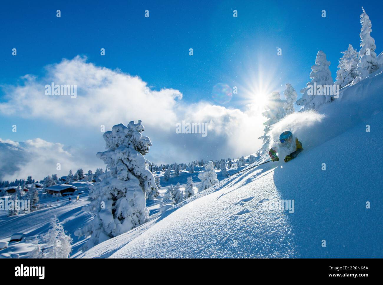 January, winter, skiing, skiing, deep snow, powder, Hochzillertal ...