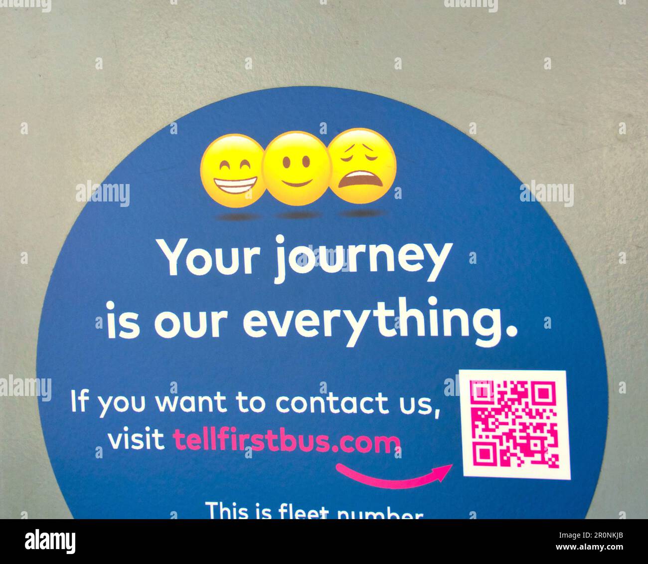 first bus complaint poster Stock Photo - Alamy