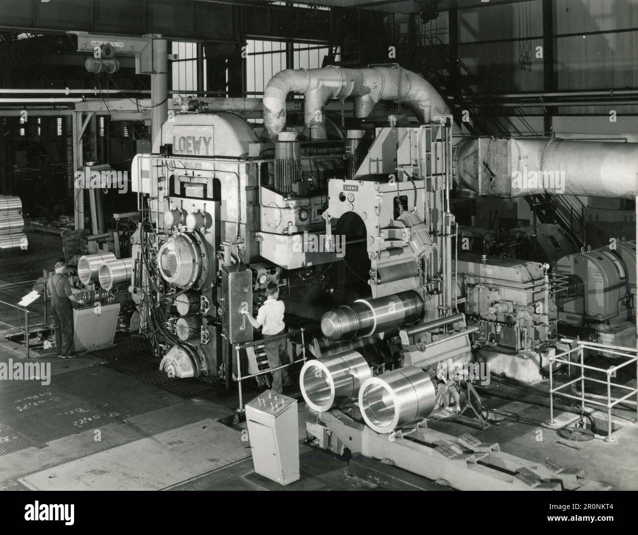 Aluminium strip rolling mill equipment Loewy Robertson, UK 1966 Stock ...