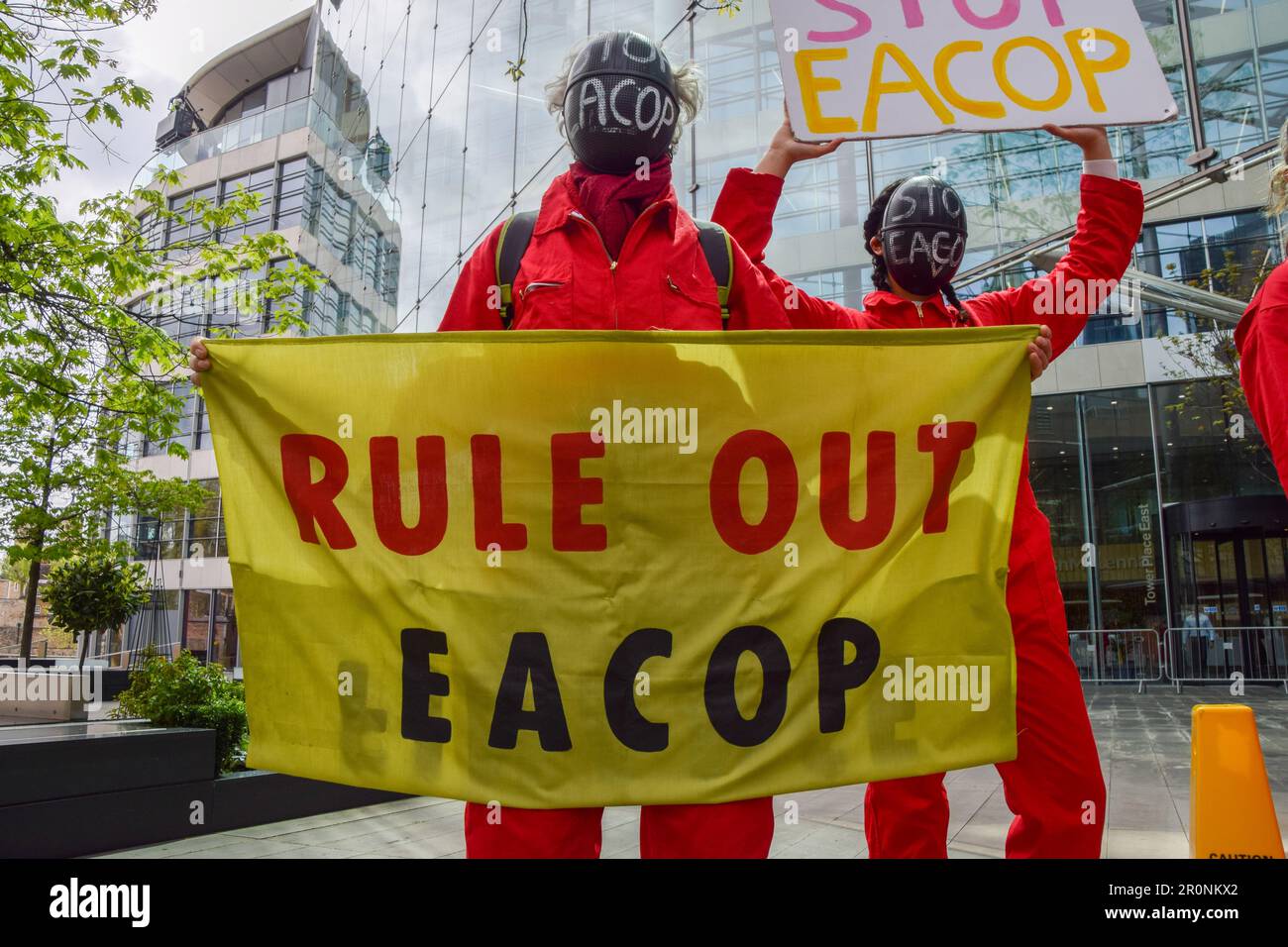 London, England, UK. 9th May, 2023. Activists gathered outside Marsh ...
