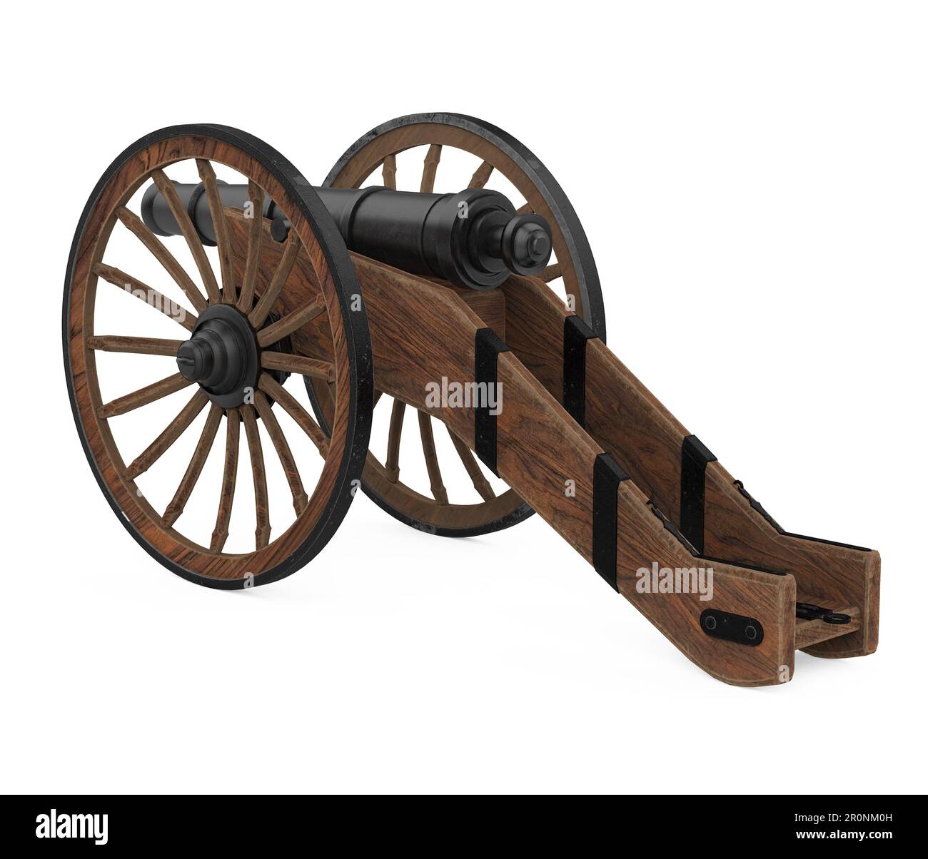 Old Cannon Isolated Stock Photo - Alamy