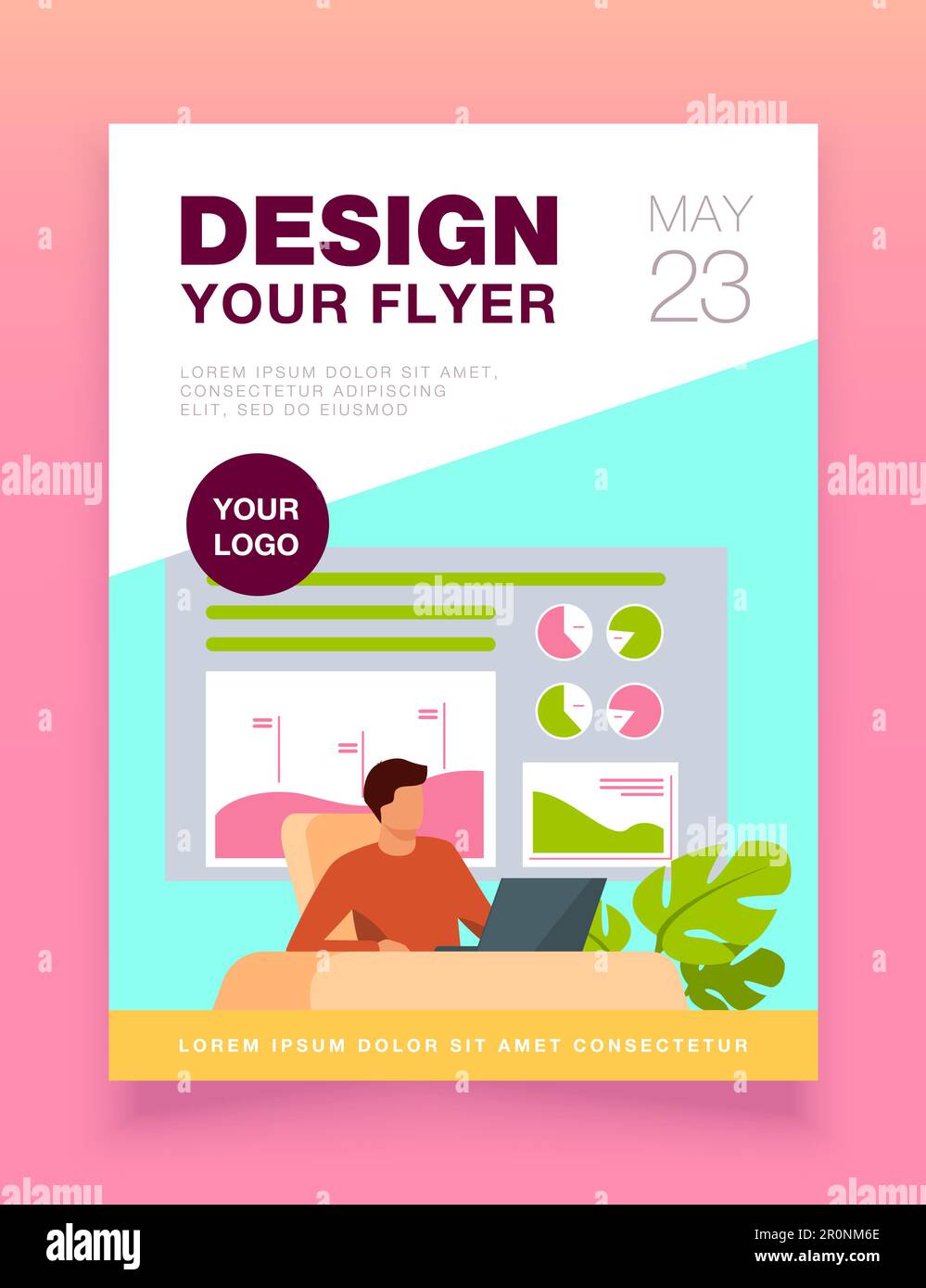 Working man sitting in the background Stock Vector Images - Alamy