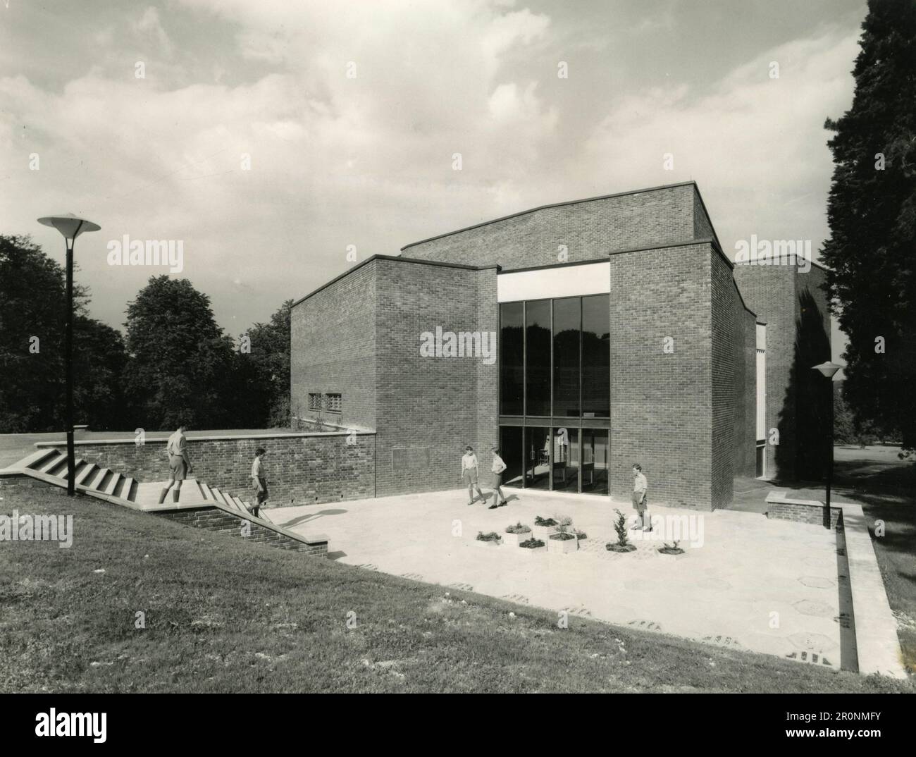 The theatre at Bryanston School for boys near Blandford, UK 1966 Stock ...