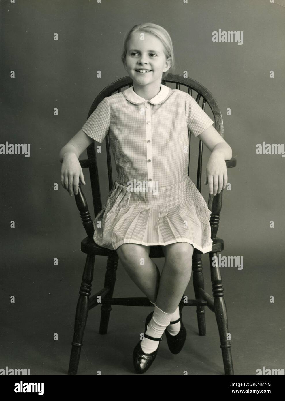 Teenagers' Fashion: Model wearing a dress in Terylene by British ...