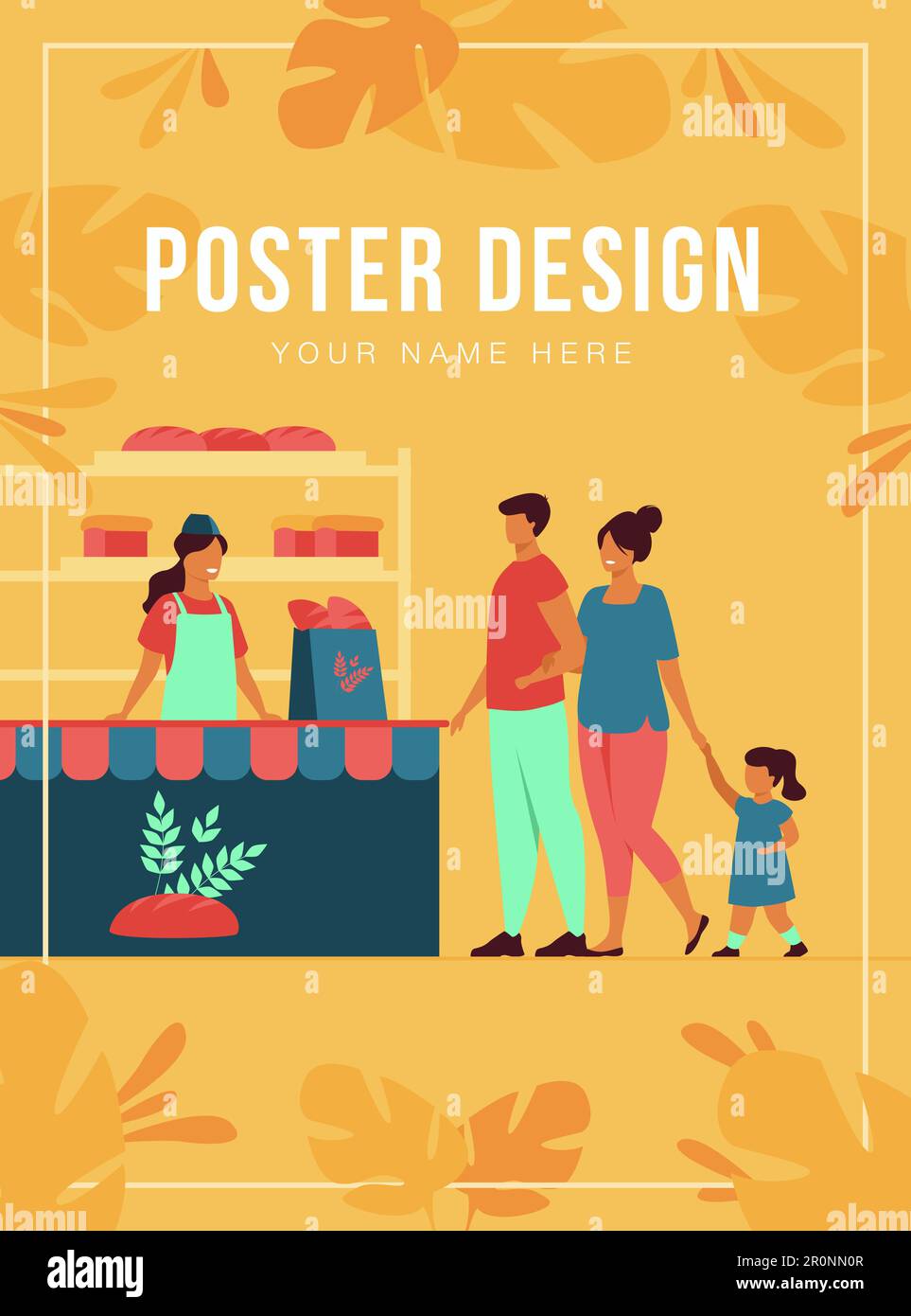 Interior bread pastry shop Stock Vector Images - Alamy