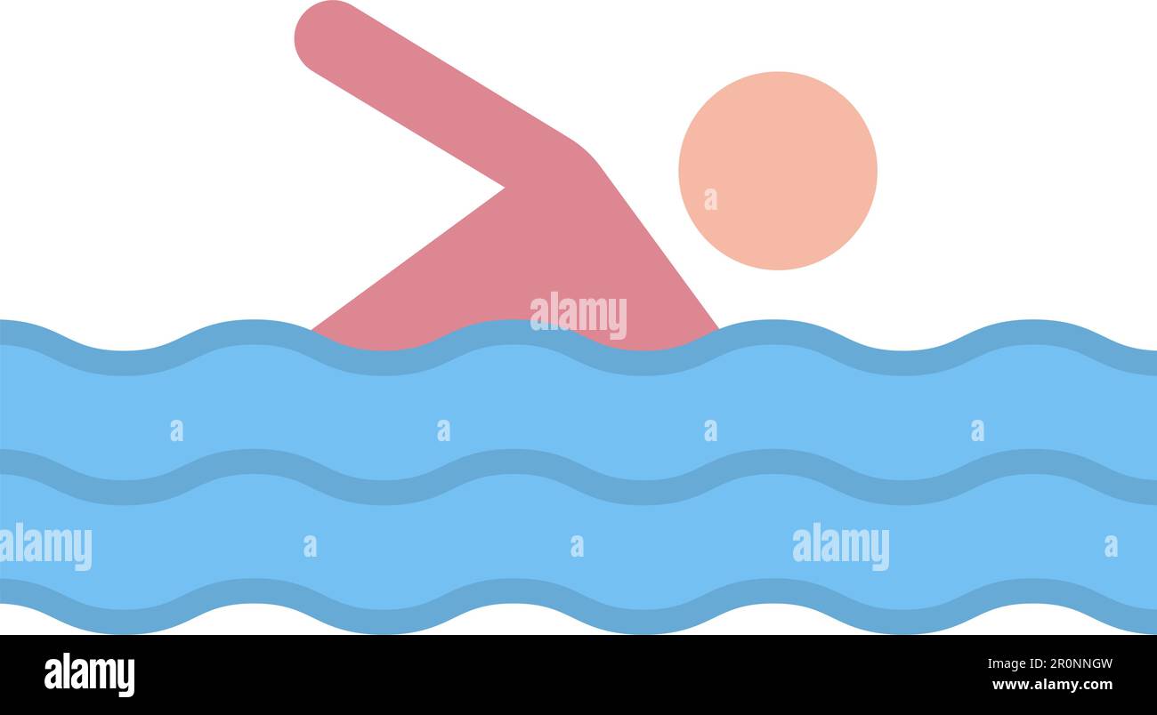 Person Swimming icon vector image. Suitable for mobile application web ...