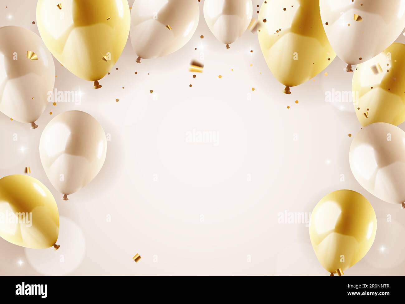 Colorful balloons Birthday background. Vector Illustration Stock Vector ...