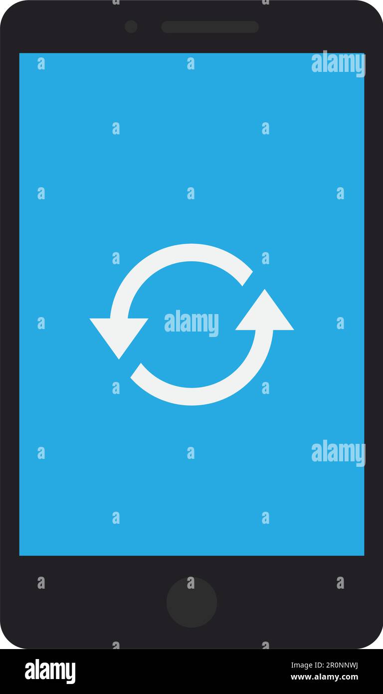 Restart Phone icon vector image. Suitable for mobile application web ...