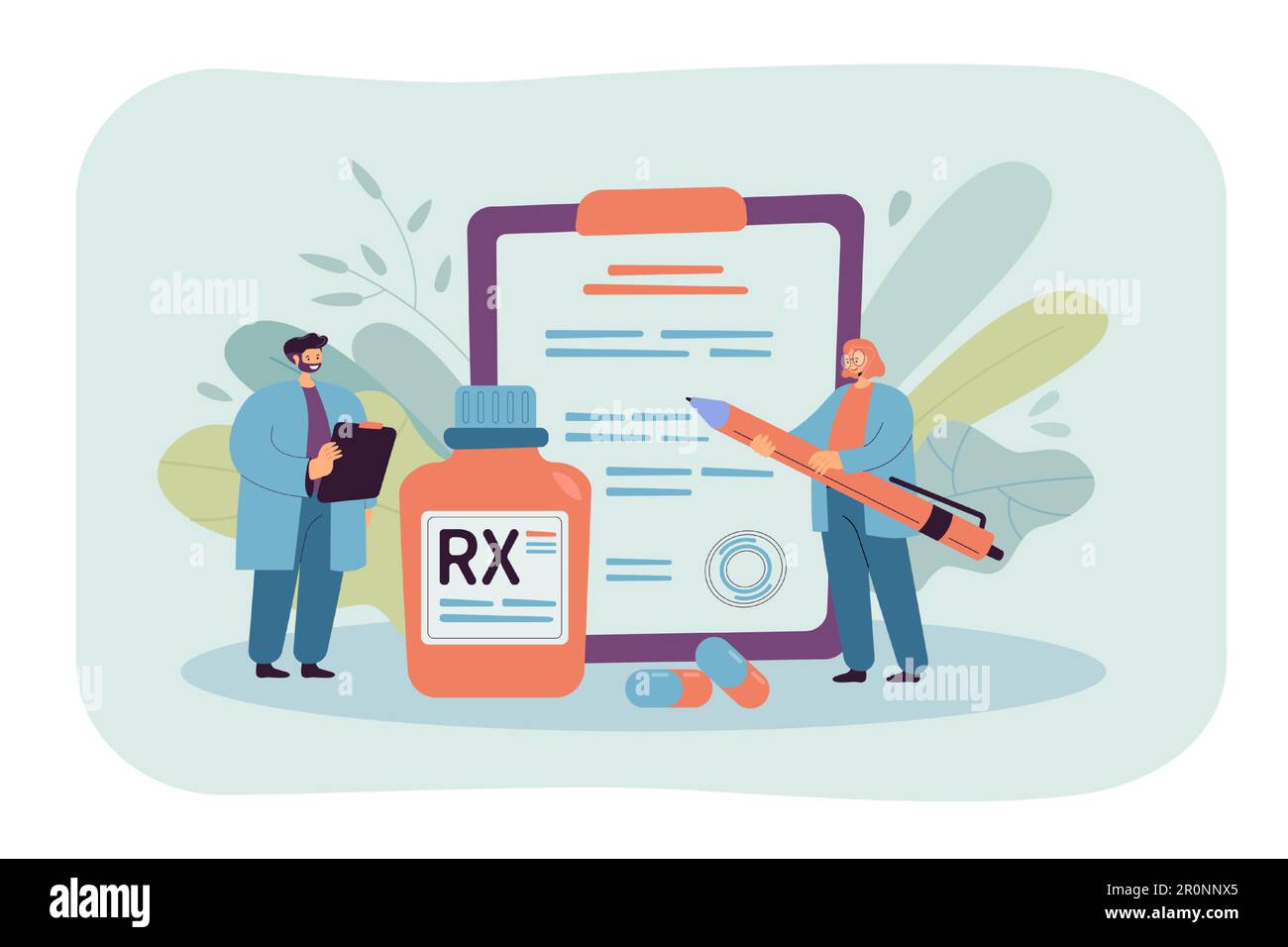 Medical prescription document medication Stock Vector Images - Alamy