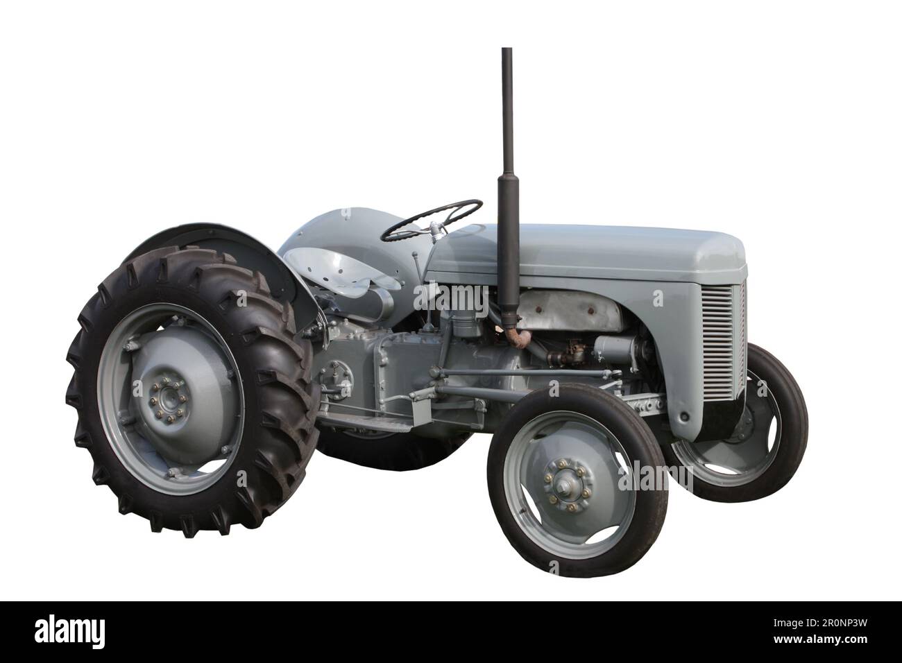 A Traditional Vintage Grey Agricultural Farming Tractor Stock Photo - Alamy