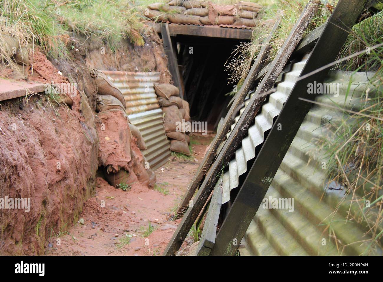 A Mock-up of a First World War Fighting Trench Stock Photo - Alamy