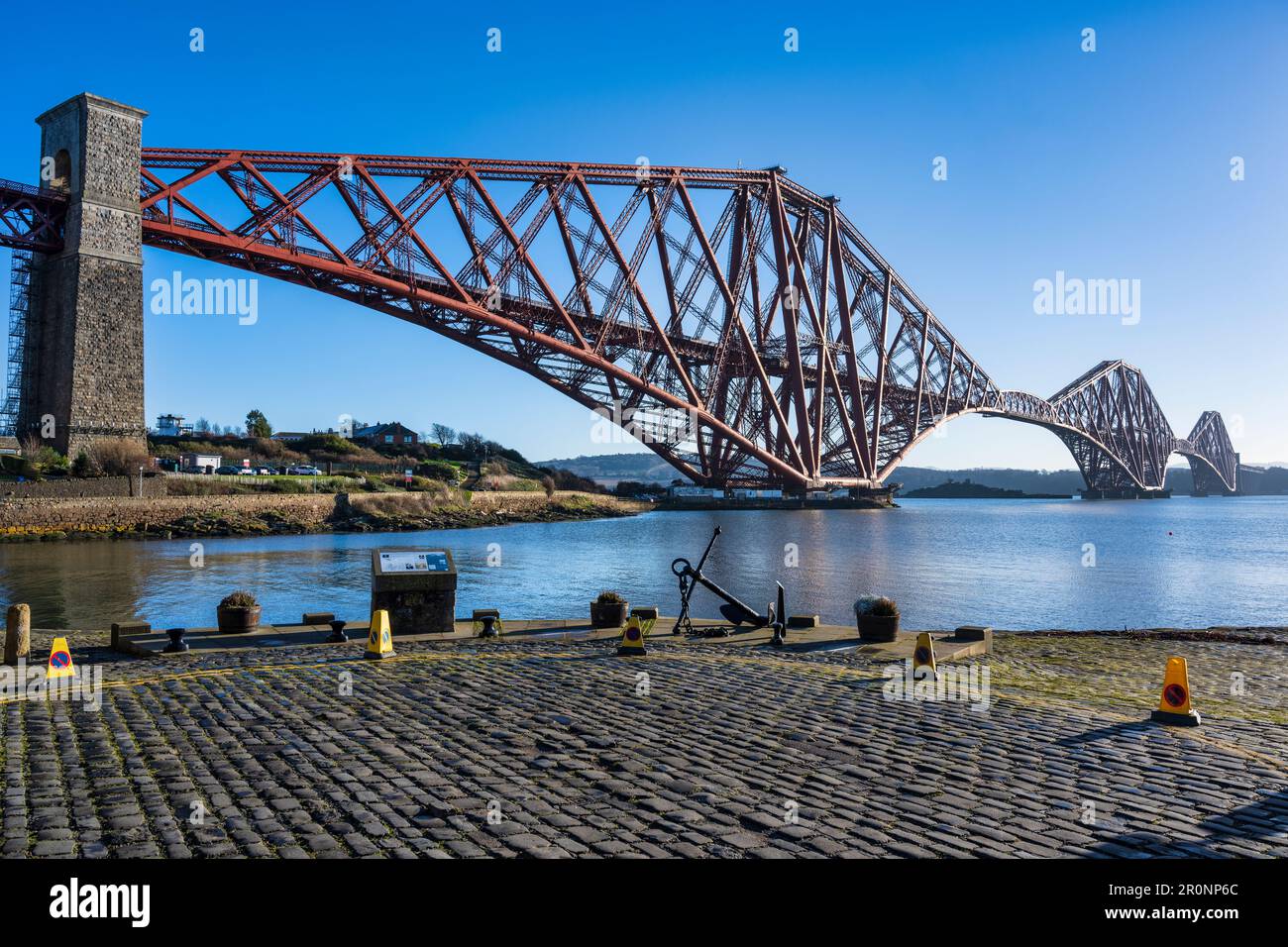 Forth Rail Bridge viewed from North Queensferry town pier in Fife, Scotland, UK Stock Photo - Alamy