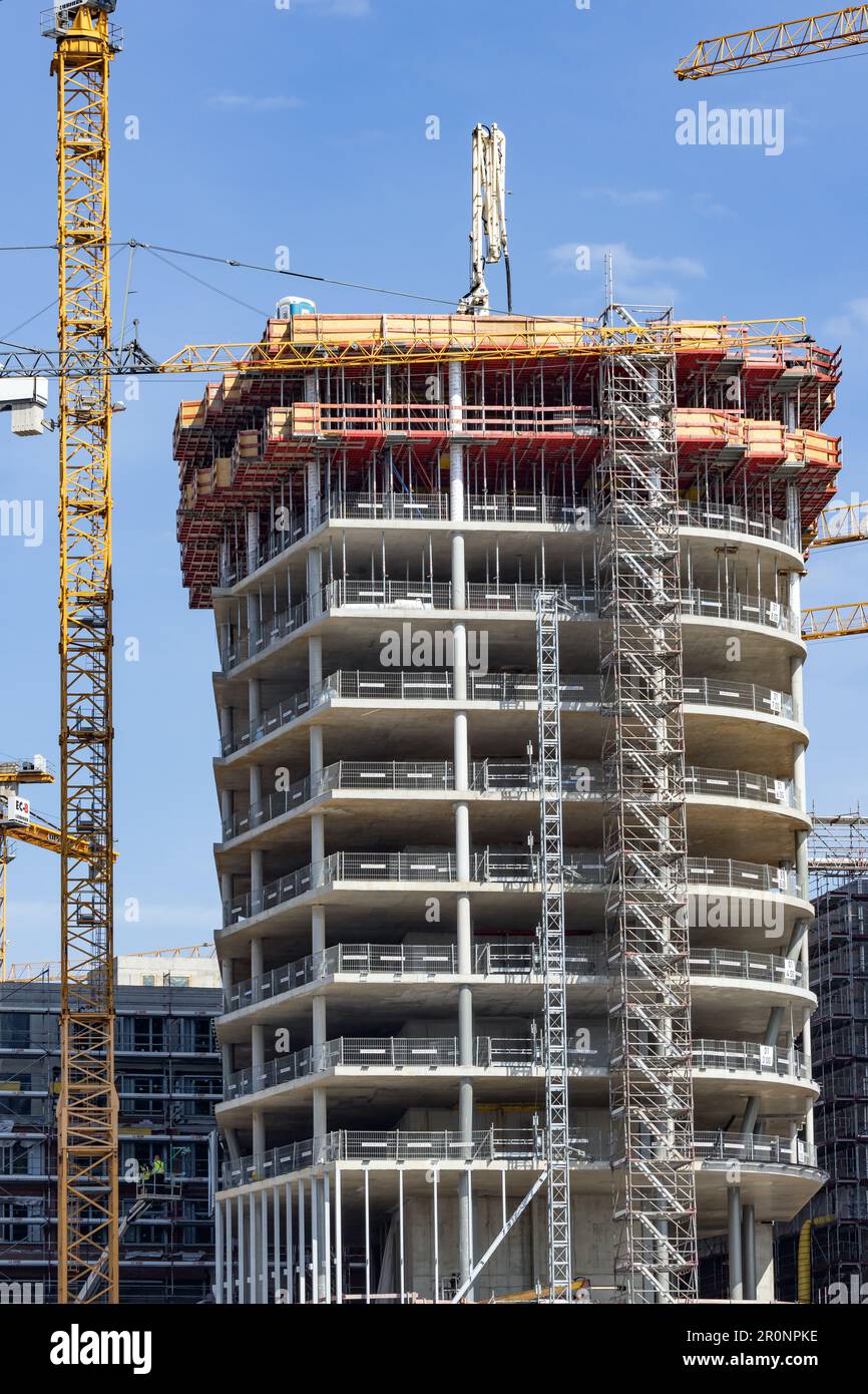 High-rise building shell on Hamburg's largest construction site: The ...