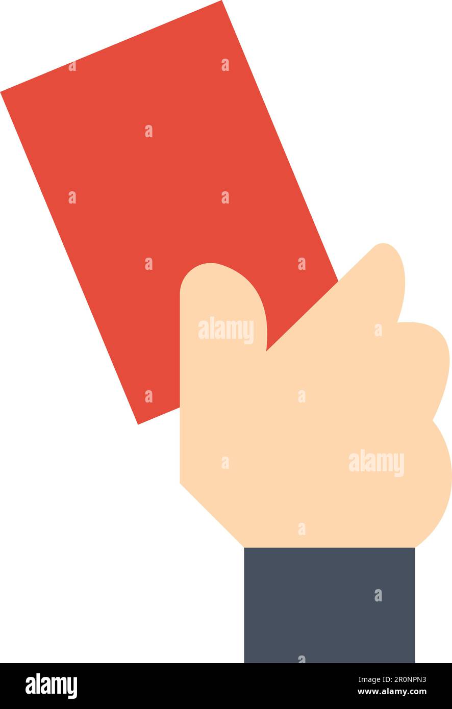 Red Card Icon Vector Image Suitable For Mobile Application Web Application And Print Media