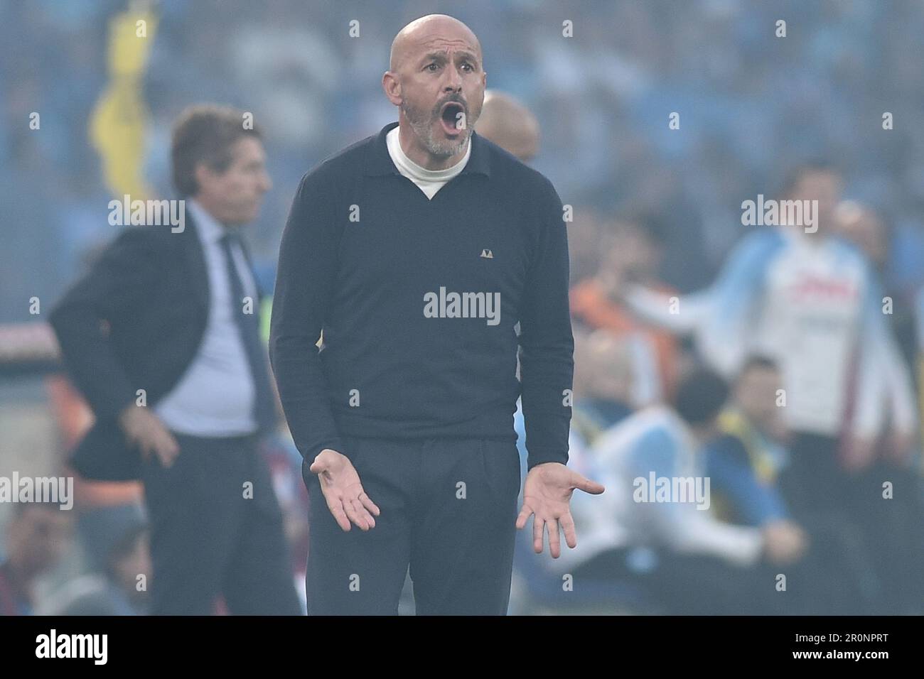Vincenzo Italiano coach of ACF Fiorentina Yell out during the Serie A ...
