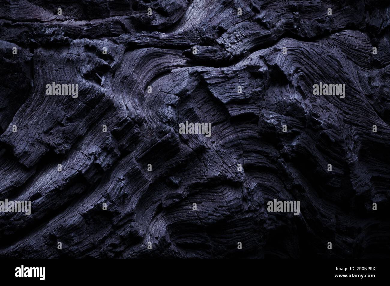 burned natural wood, black texture macro detail close-up chalk Stock ...