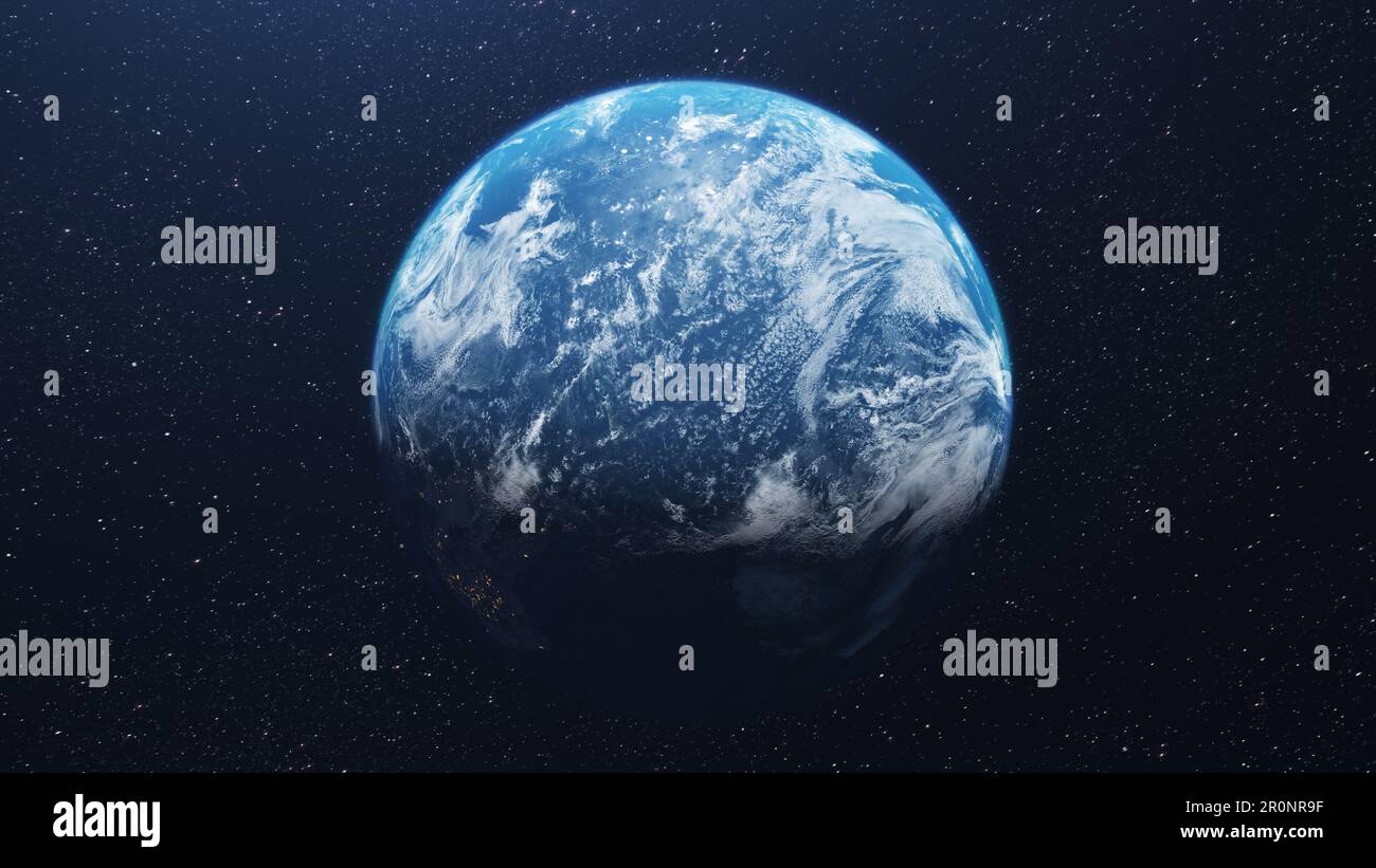 The blue planet earth seen from space Stock Photo - Alamy