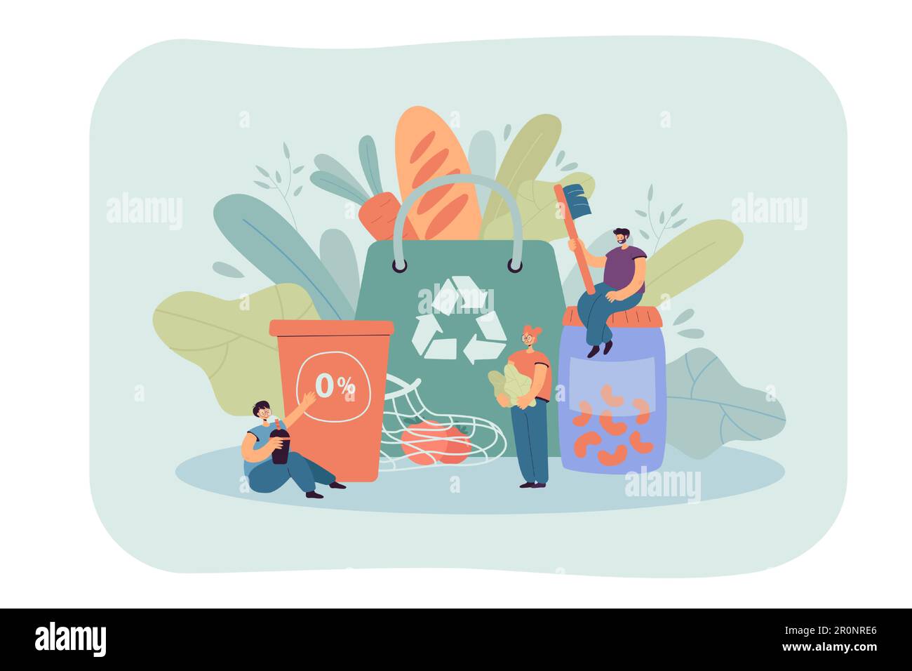 Ecology paper bag sustainable Stock Vector Images - Alamy