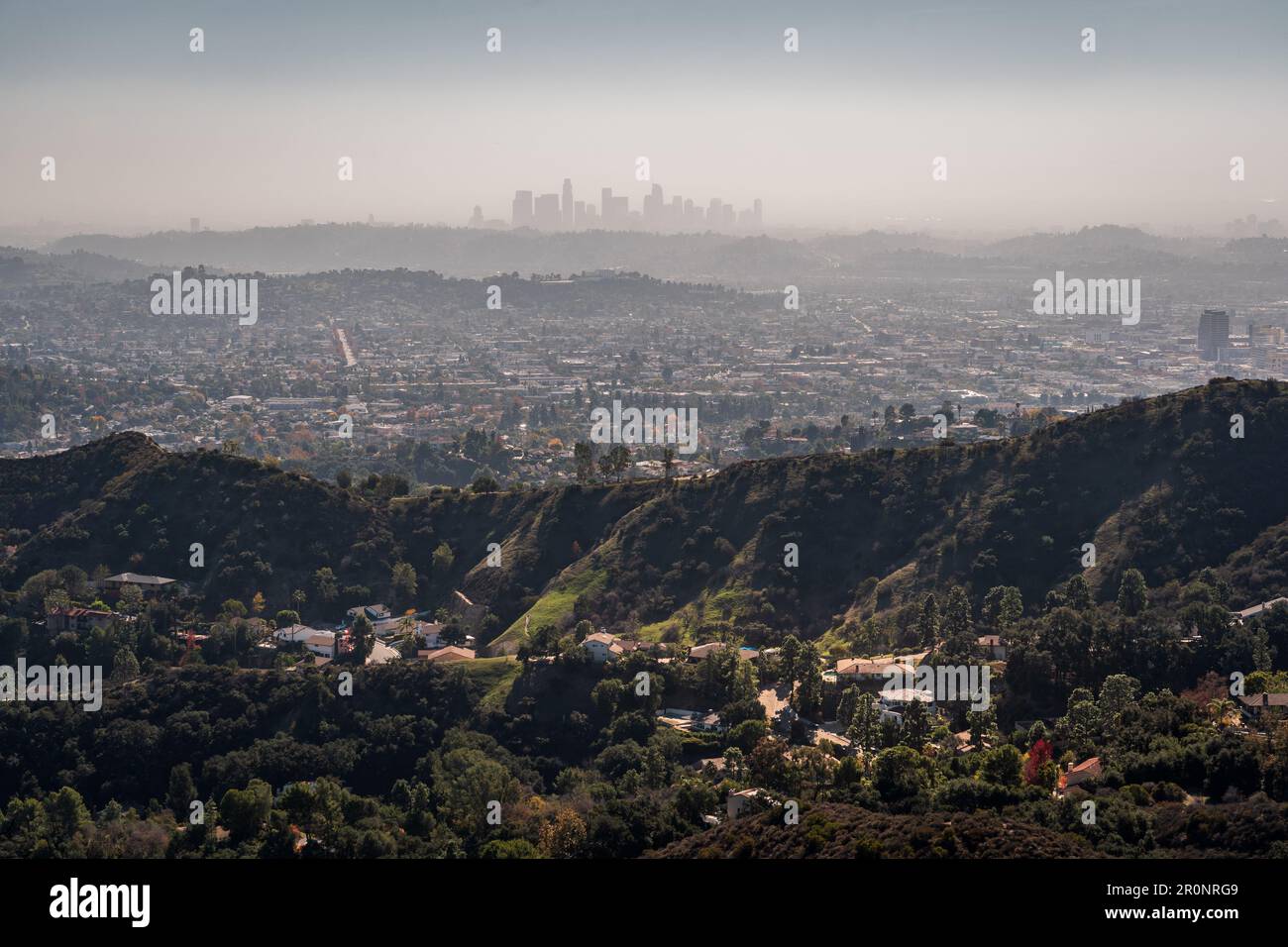 Angeles skyline backdrop hi-res stock photography and images - Alamy