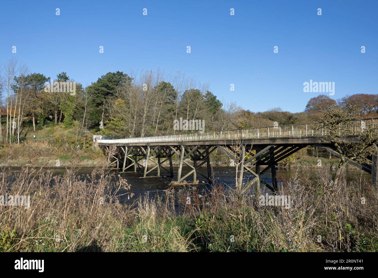 The Lancaster Canal Tramroad Bridge crossing the River Ribble at ...