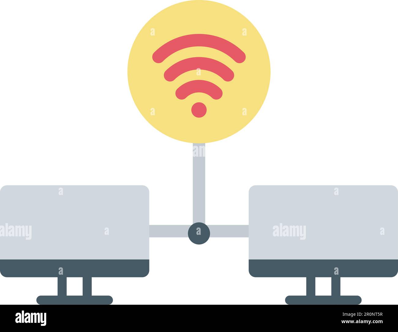 Shared Signals icon vector image. Suitable for mobile application web application and print ...