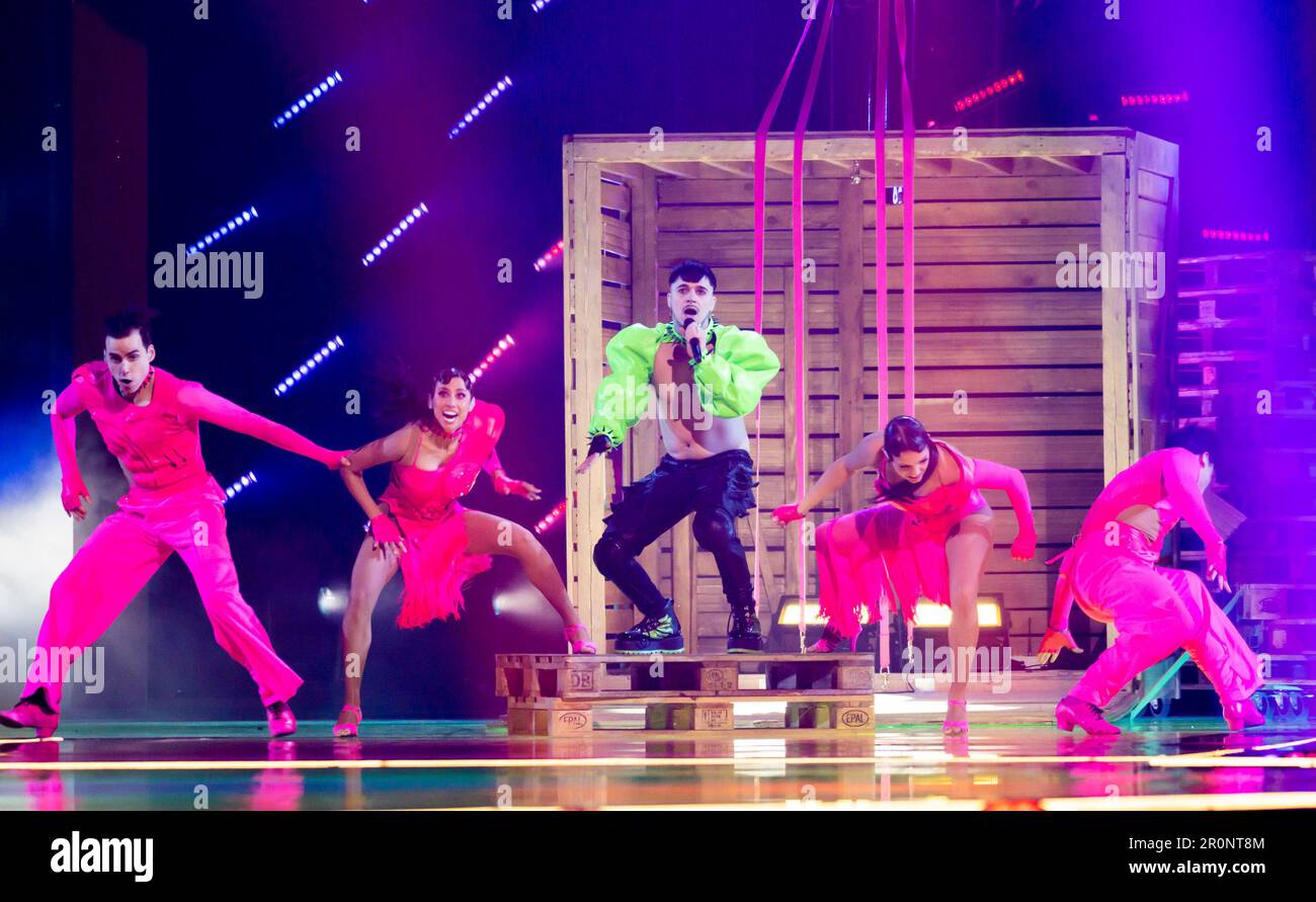 Liverpool, UK. May 8, 2023. Jere Poyhonen - Kaarija rehearsing for ...