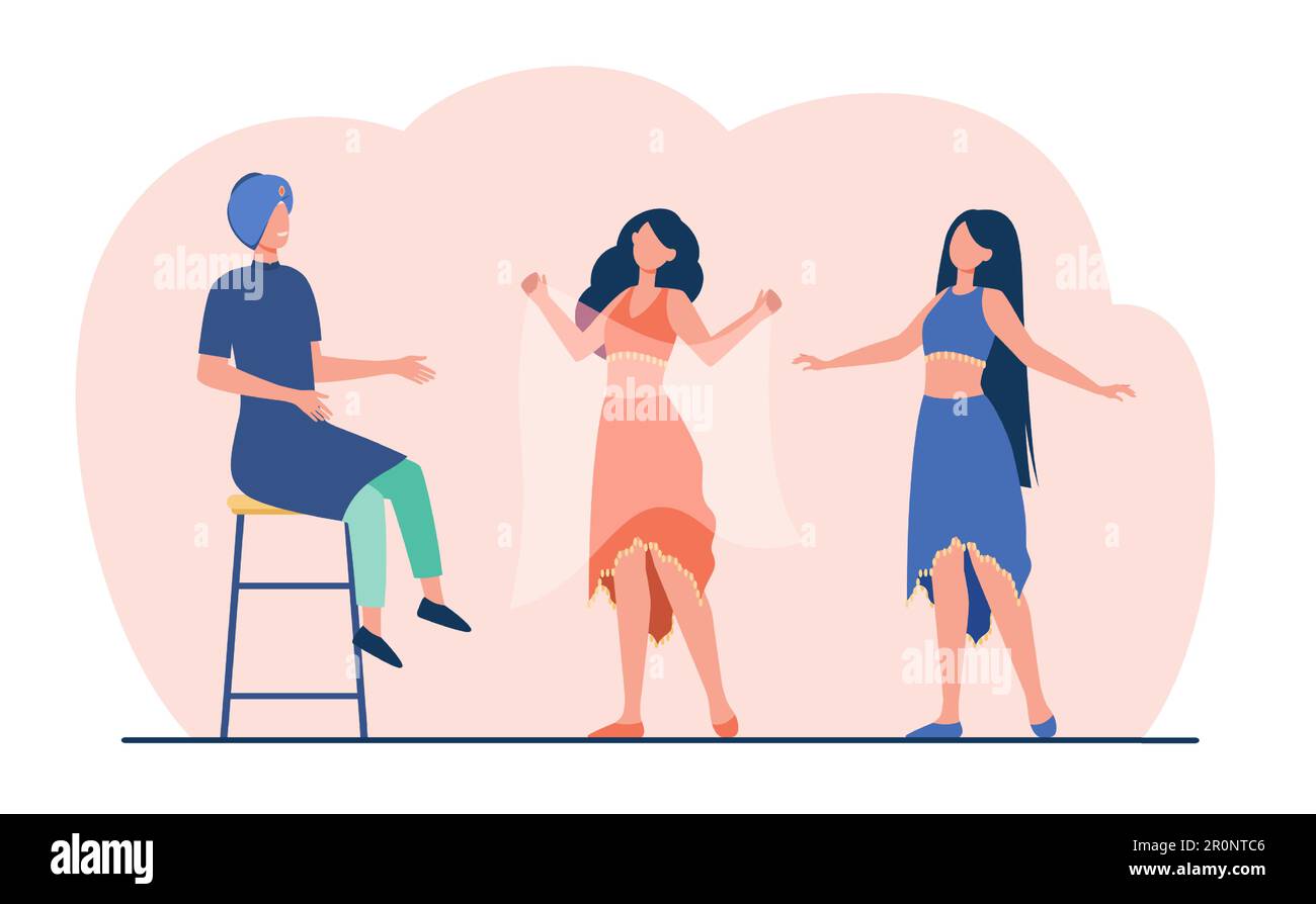 Belly dancer dance show Stock Vector Images - Alamy