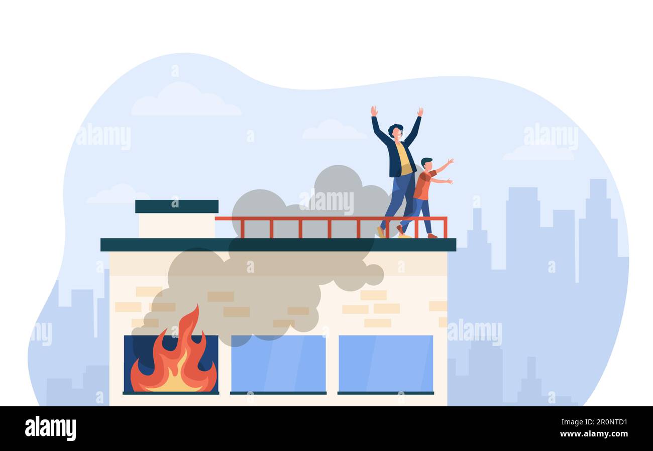 Apartment building fire alarm Stock Vector Images - Alamy