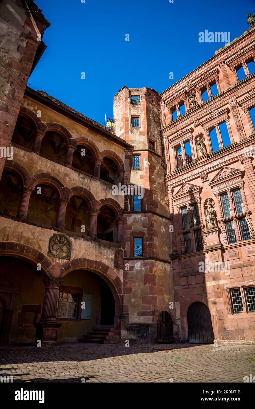 Heidelberg Castle, one of the most important Renaissance structures ...