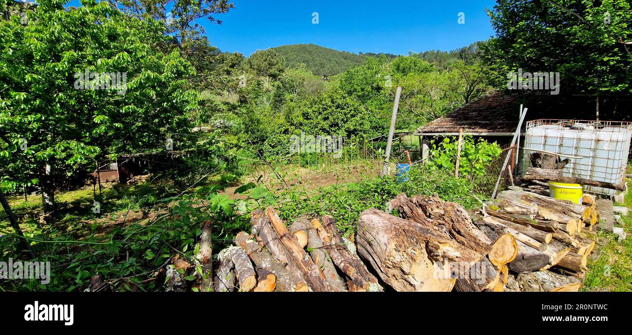 Pleasure and vegetable garden, Bessèges, Gard, France Stock Photo - Alamy