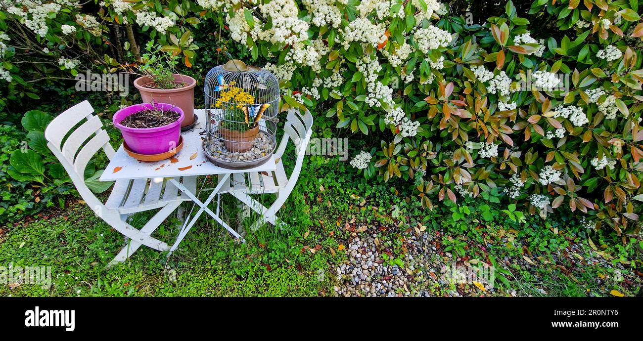 Pleasure garden, Bessèges, Gard, France Stock Photo - Alamy