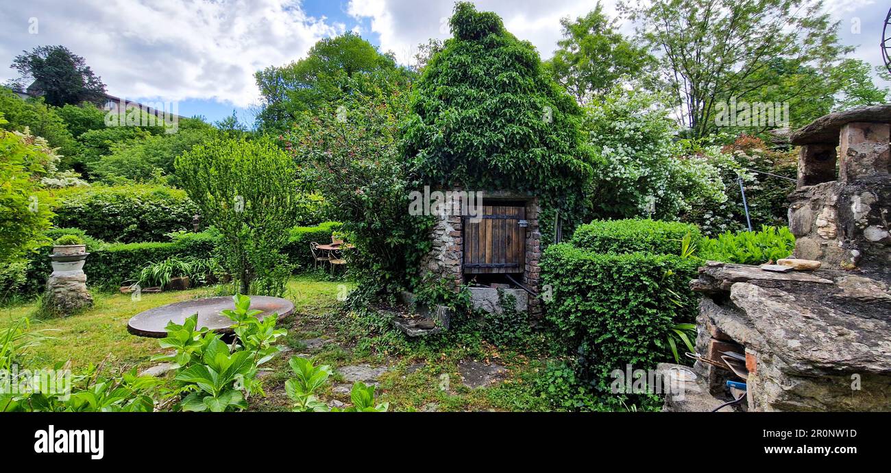 Pleasure garden, Bessèges, Gard, France Stock Photo - Alamy