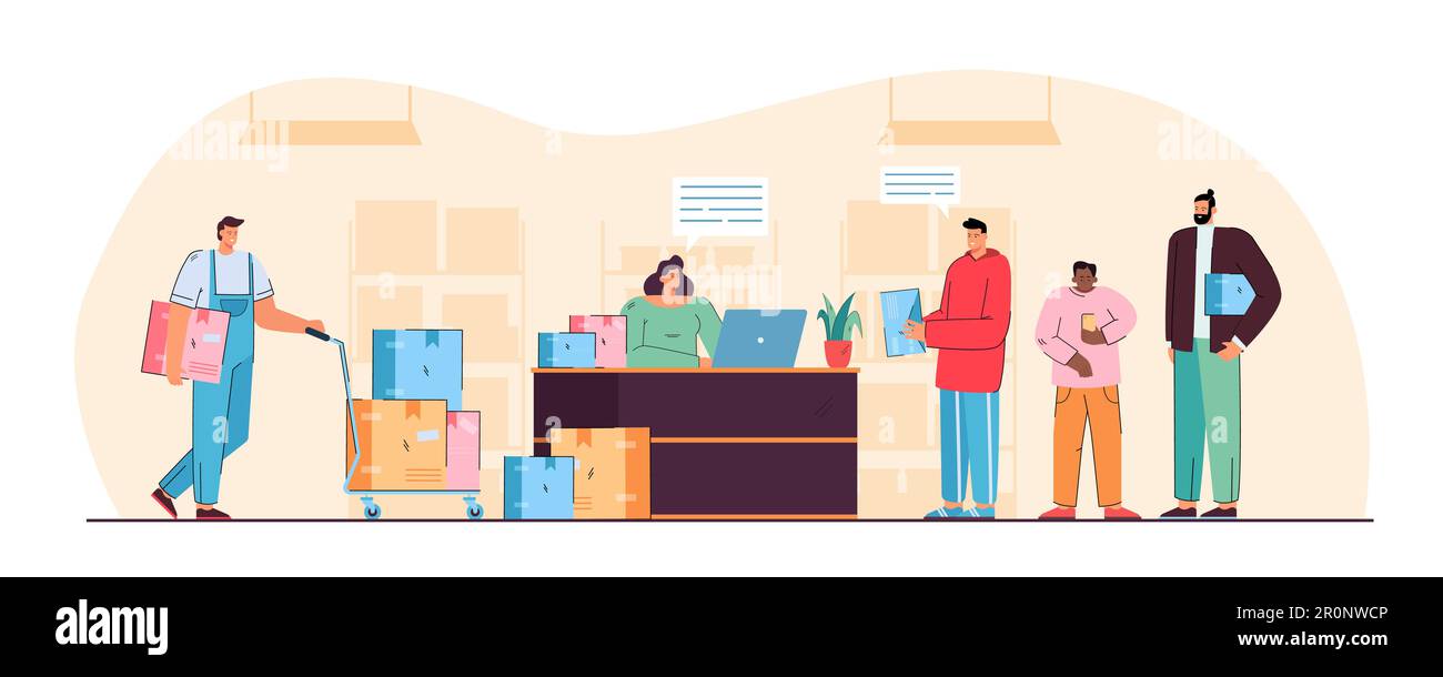 Post office vector illustration Stock Vector Image & Art - Alamy