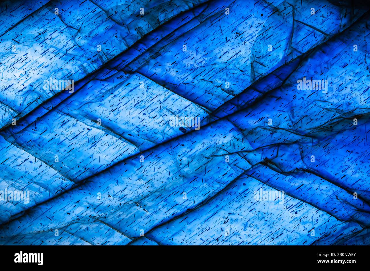 blue labradorite iridescence. macro detail texture background. close-up ...