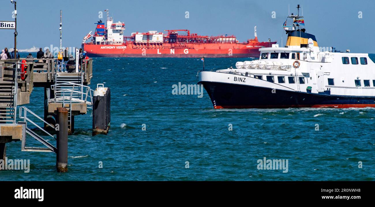 Binz, Germany. 09th May, 2023. The excursion ship "MS Binz" sails in ...