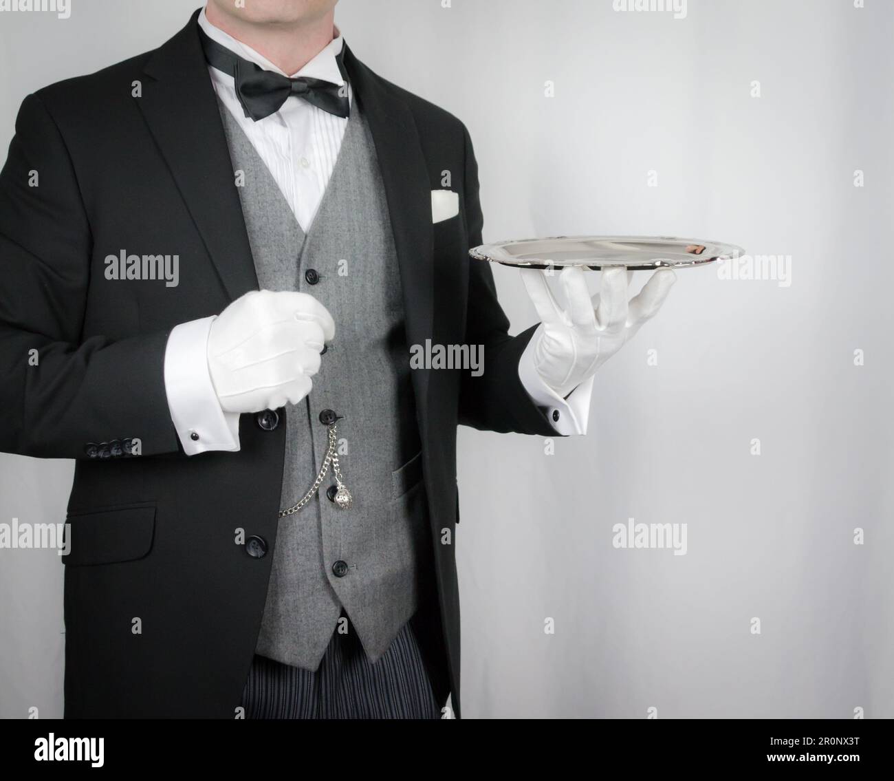 Vintage waiter tray hi-res stock photography and images - Alamy