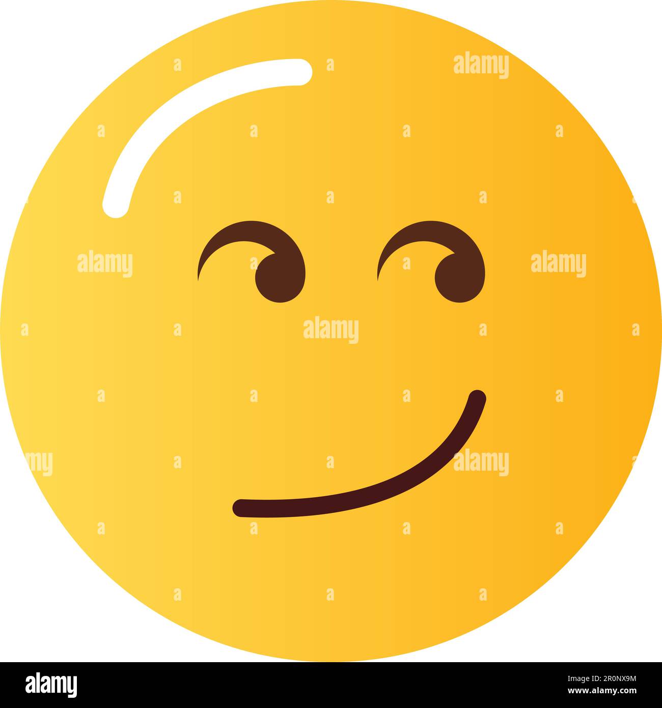 Smirking Face icon vector image. Suitable for mobile application web ...
